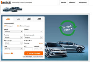Mobile.de: la mayor web de compraventa de coches de Alemania